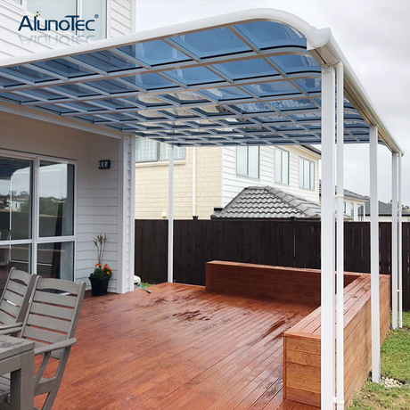 Polycarbonate panels awning canopy patio cover - Aluminum Pergola-AlunoTec
